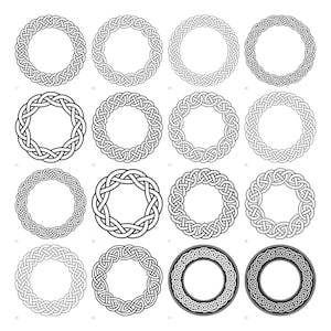 157 SVG DXF Celtic Round Pattern Ornament Bundle for Laser Engrave, CNC ...
