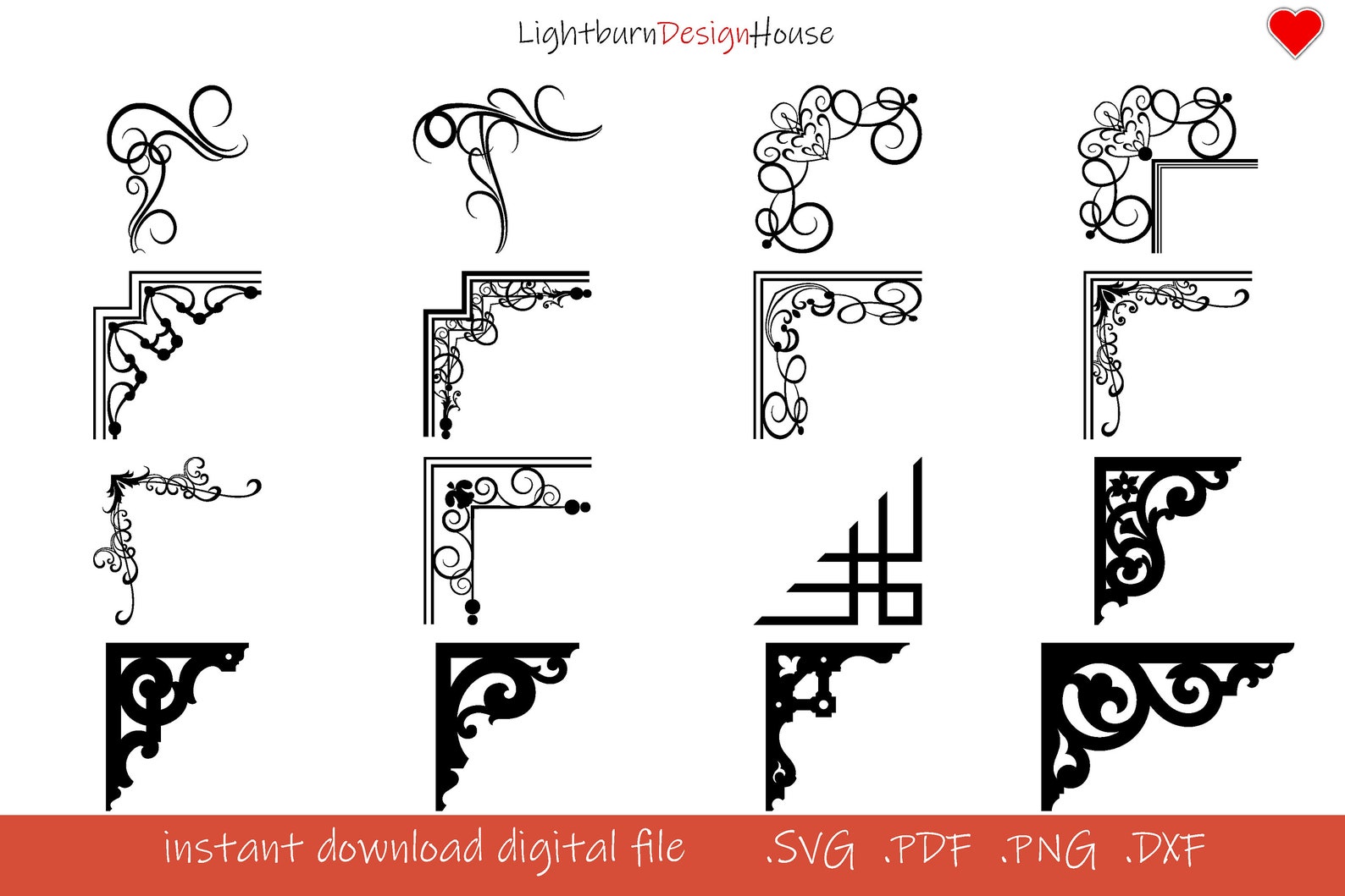 Corner Shelf SVG DXF Bundle, Vintage Art Deco Laser Cut Files ...