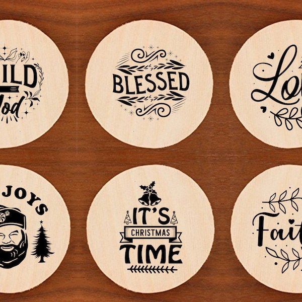 Plywood Coasters Svg - Etsy
