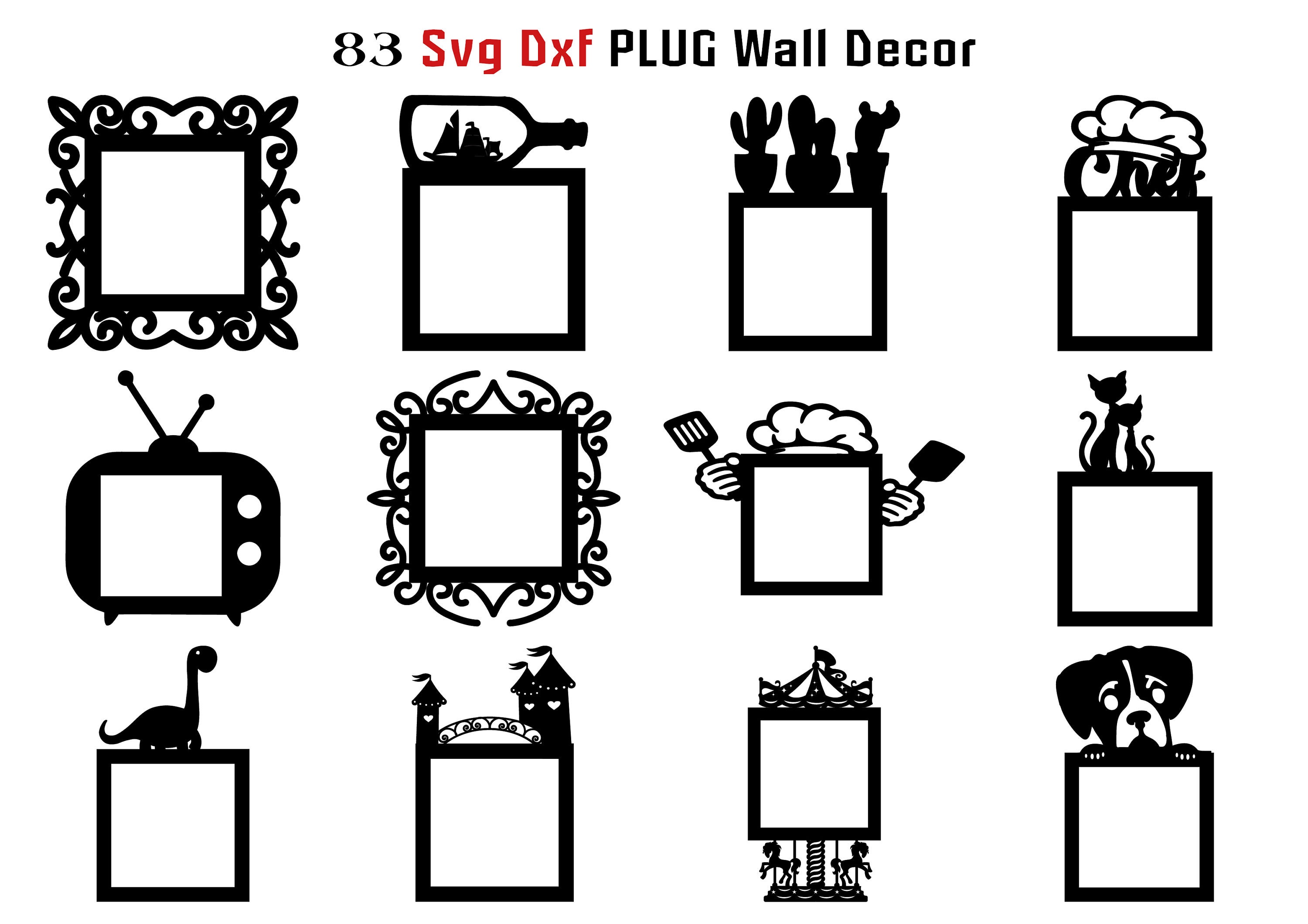 83 SVG Dxf Light Switch Plug Wall Decor Cover Frame Surround - Etsy Canada