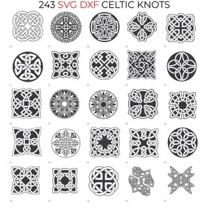 243 SVG DXF Celtic Knots Bundle for Laser Engrave, CNC Cricut ...