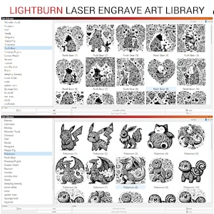 1900 Clipart Designs Lightburn Art Library (.lbart) Files for Laser ...