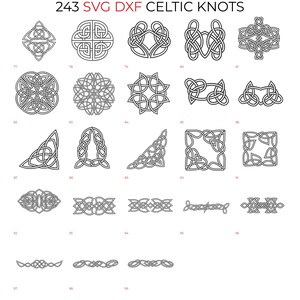 243 SVG DXF Celtic Knots Bundle for Laser Engrave, CNC Cricut ...