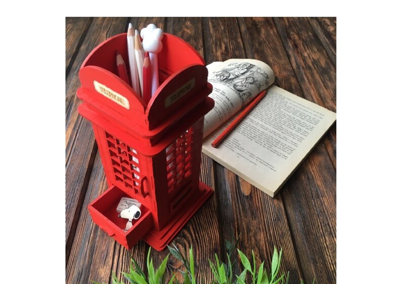 3 SVG DXF Telephone Box Files for Laser Cut Engrave Library - Etsy