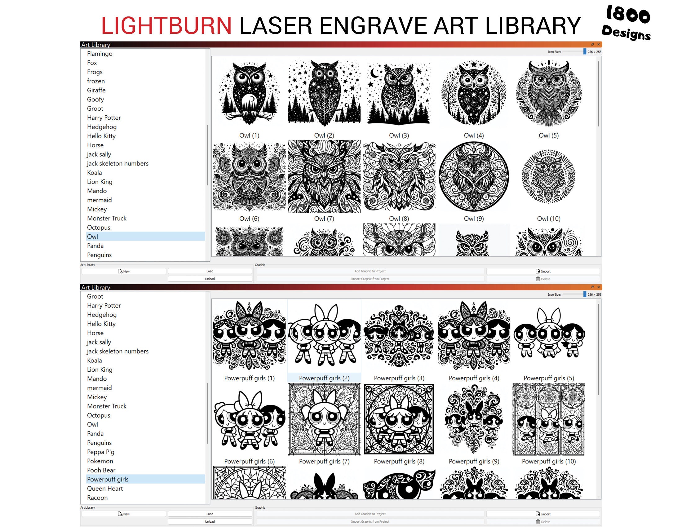 1900 Laser Engrave Clipart Designs: Art Library (.lbart) Files (digital ...