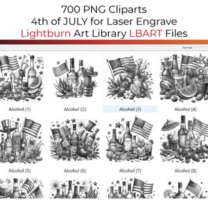 700 Png Clipart 4th of July Designs Lightburn Art Library (.lbart ...