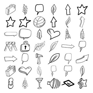 333 Svg Dxf Doodles Outline Clipart Bundle for Laser Engrave - Etsy