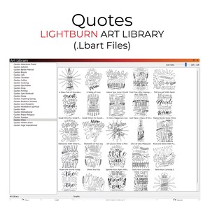 Quotes Lightburn Art Library LBART Files for Laser Engrave Cut, Autumn ...