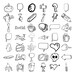 333 Svg Dxf Doodles Outline Clipart Bundle for Laser Engrave - Etsy