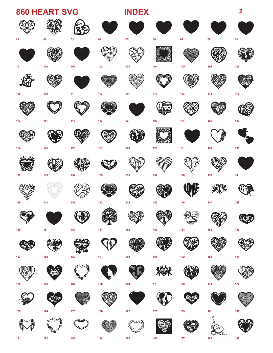 860 SVG Love Valentine Day Heart Acrylic Wood Engrave Floral Monogram ...