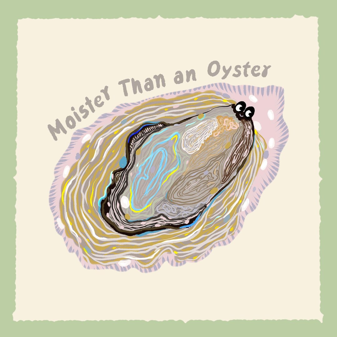 Funny Summer PNG, Coastal Aesthetic Printable Clipart, Unique Oyster ...