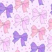 Pastel Bows Seamless Repeating Pattern,pink and Blue Bow Pattern Png ...