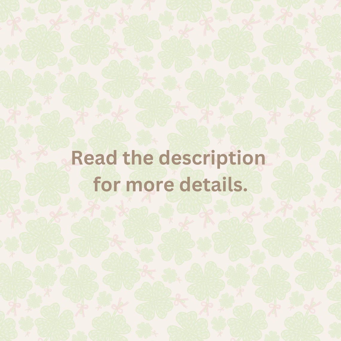 Light Green Lace Leaf Clovers and Bows Seamless Repeating Pattern, St ...