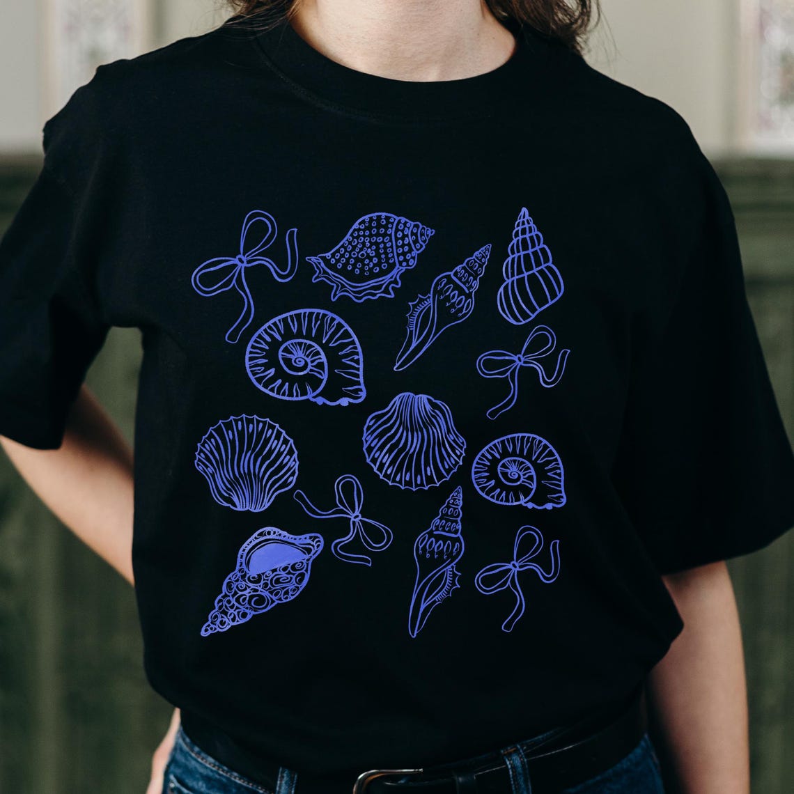 Coquette Watercolor Sea Shell PNG, Seashell Beach PNG, Retro Coastal ...