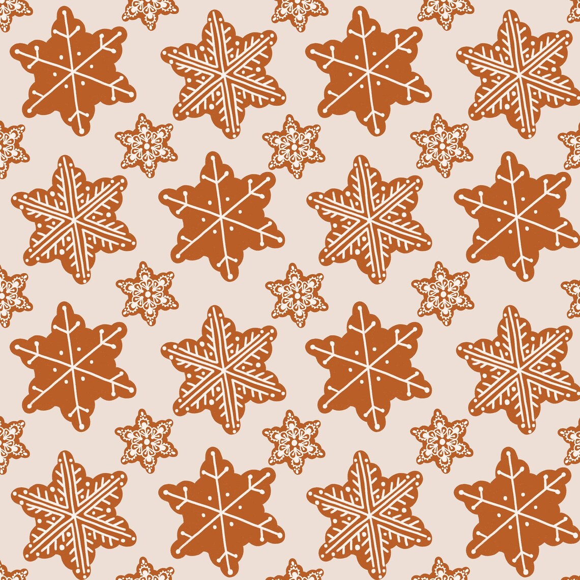 Cookies Christmas Seamless Repeating Pattern, Gingerbread Pattern PNG ...
