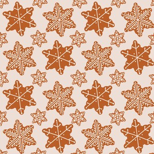 Cookies Christmas Seamless Repeating Pattern, Gingerbread Pattern PNG ...