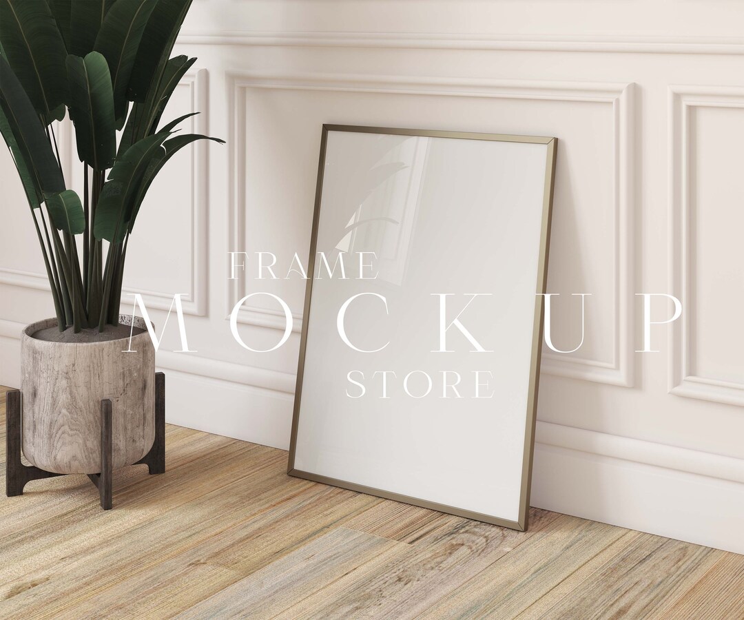 Neutral Frame Mockup White Frame Mockup Vertical Mockup - Etsy