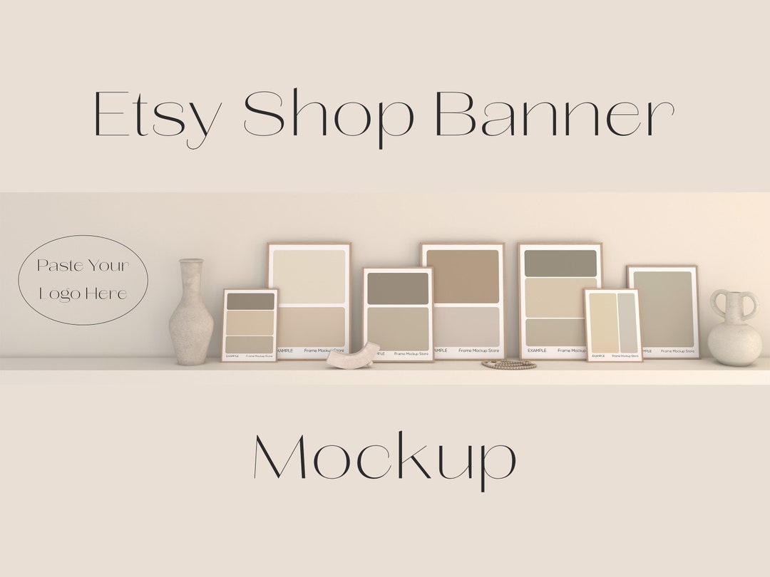 Etsy Shop Banner Mockup, Frame Mockup Banner, Frame Mockup ...