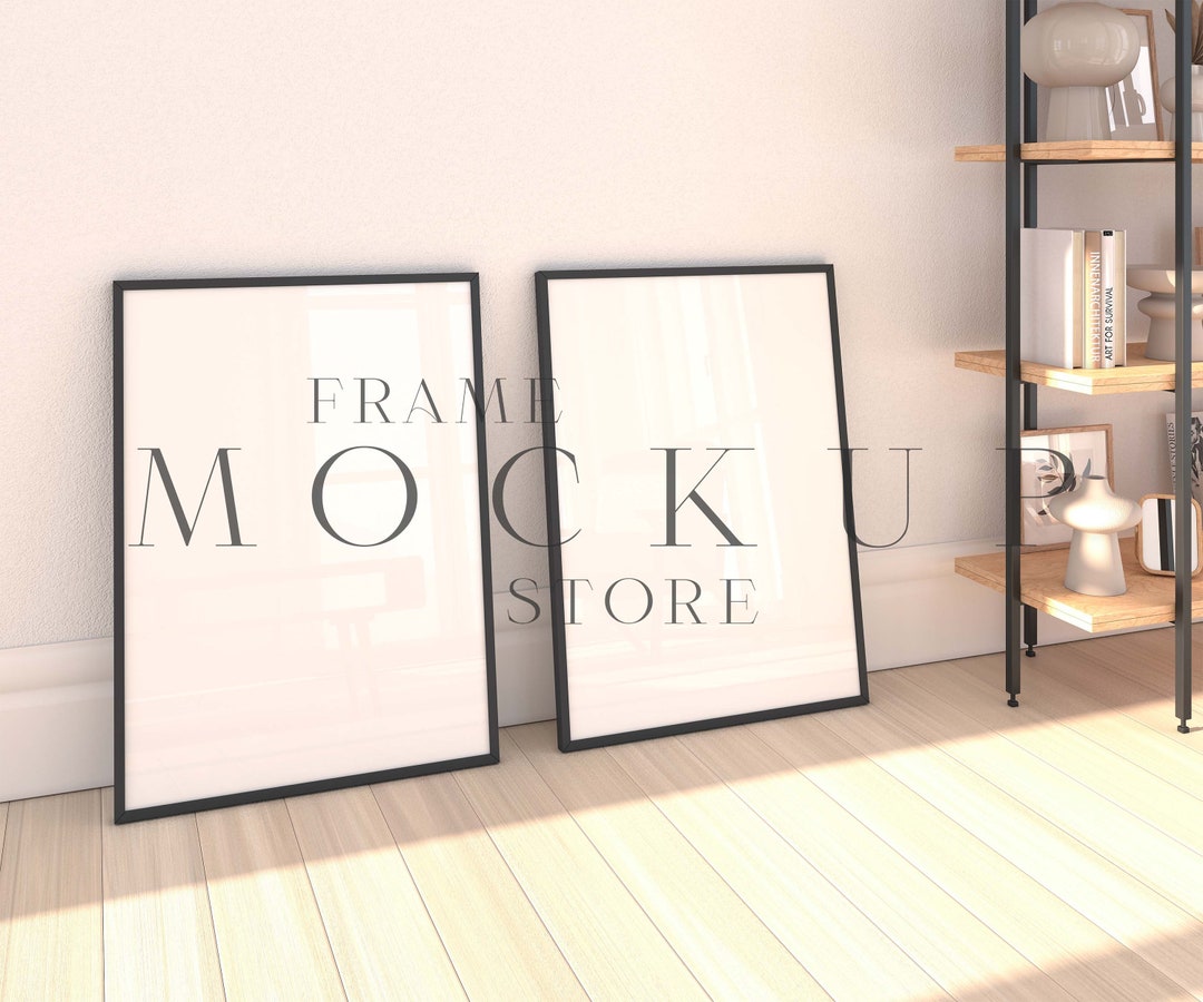 Two Frame Mockup, Minimalist Mockup, Simple Frame Mockup, Vertical ...