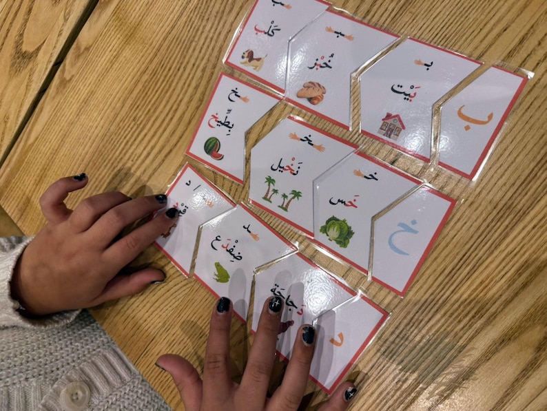 Arabic Letter Form Puzzles - Beginning Middle and End Letter Forms ...