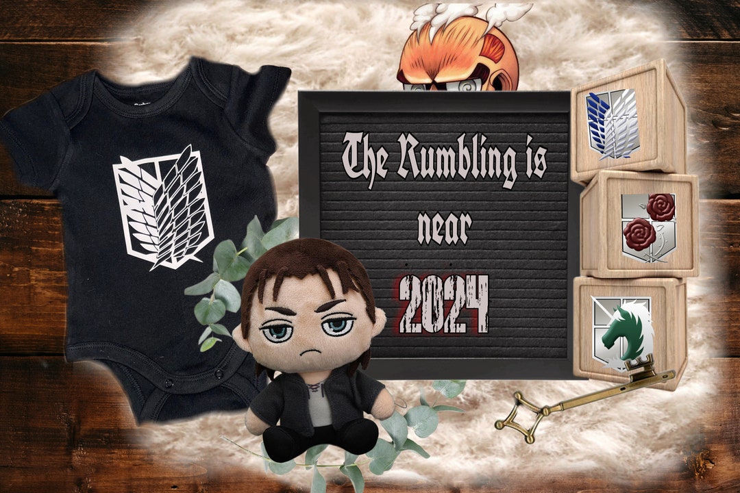 Digital Attack on Titan Baby Announcement - Etsy
