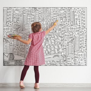 GOING HOME Coloring Peel & Stick Black and White Self Adhesive Fabric ...