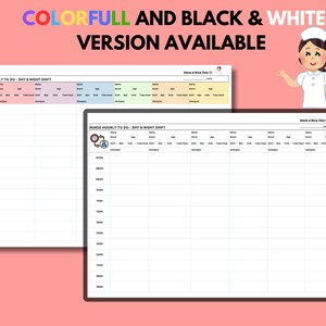 6 Patient Nursing | Nurse to Do List | Nurse Hourly to Do | 6 Patient ...