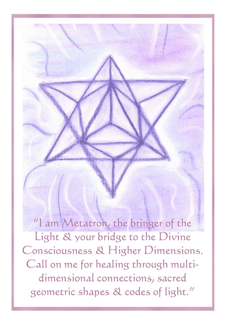 Archangel Metatron Printable Digital Art | Merkabah Printable Art ...