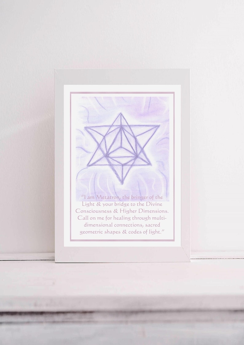 Archangel Metatron Printable Digital Art | Merkabah Printable Art ...