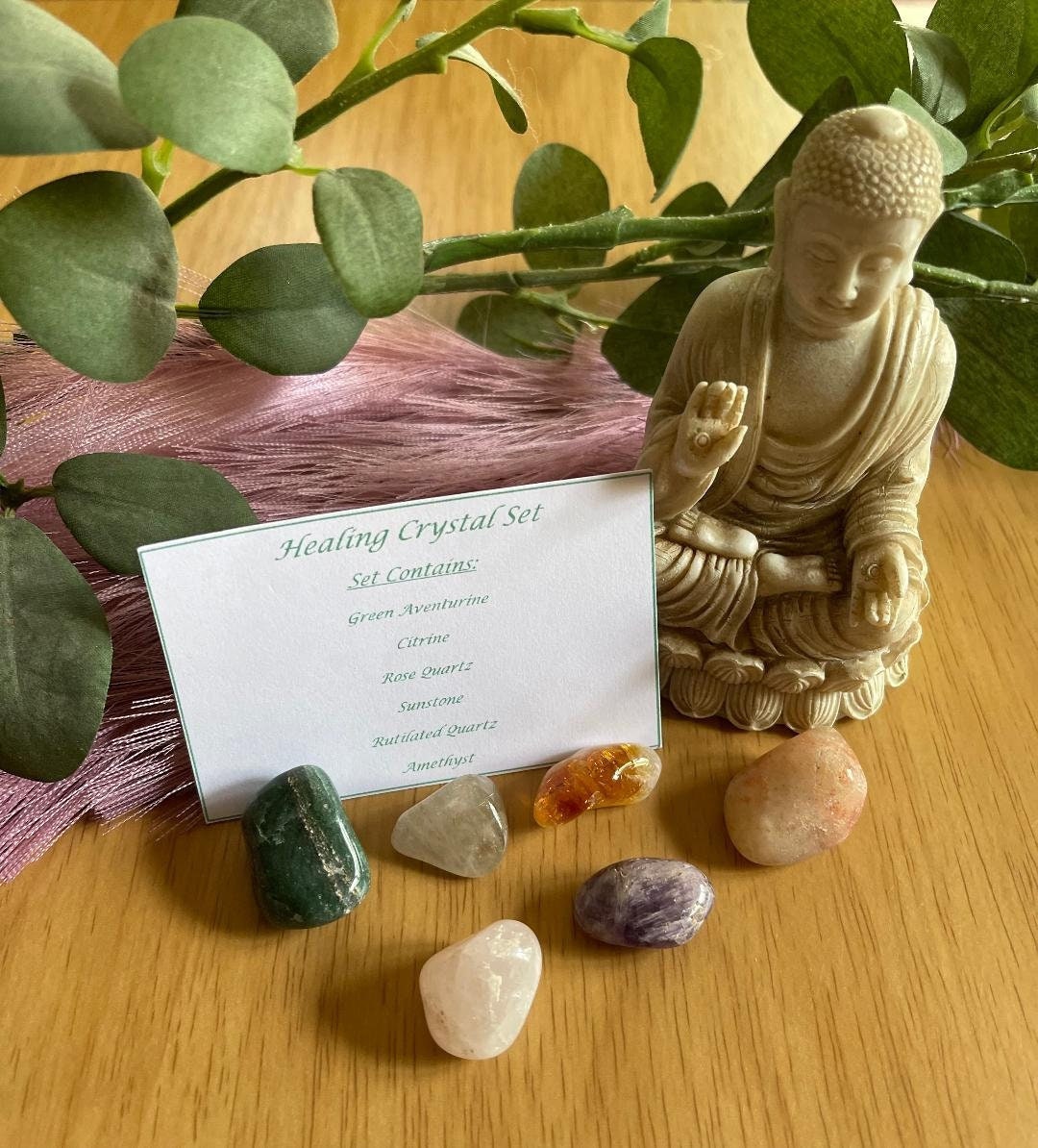 Healing Crystal Set Crystal Set Spiritual Gift Crystal Gift - Etsy