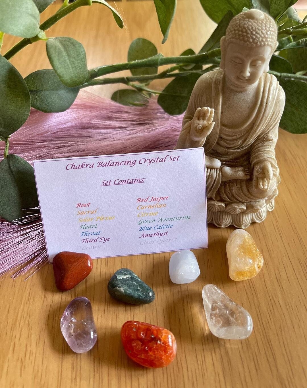 Chakra Balancing Crystal Set Crystal Set Spiritual Gift Crystals Gift ...