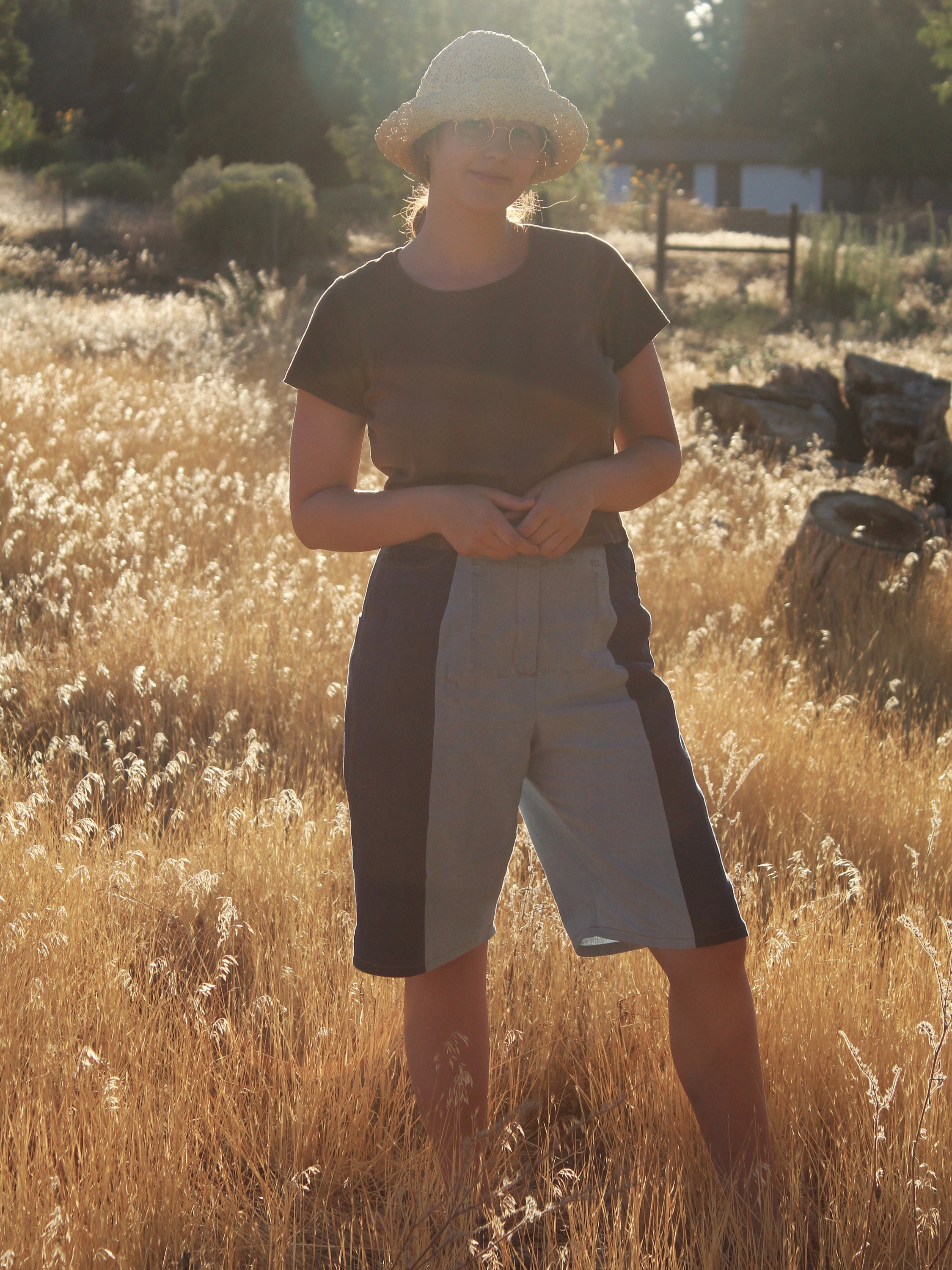 Two Toned Pants Sewing Pattern | Paneled Pants | Two Toned Shorts ...