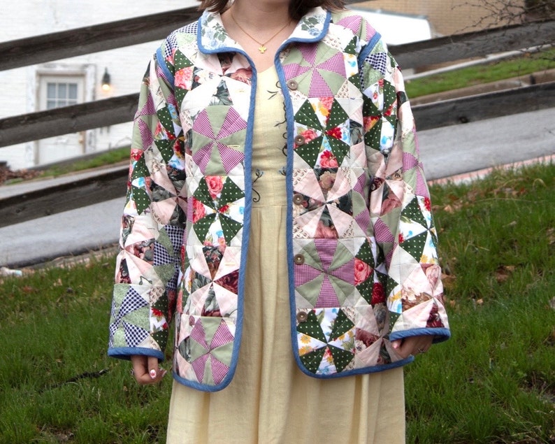 Quilted Jacket Pattern Reversable Jacket Pattern Digital PDF Sewing Pattern Sixes XXS-XXL ...