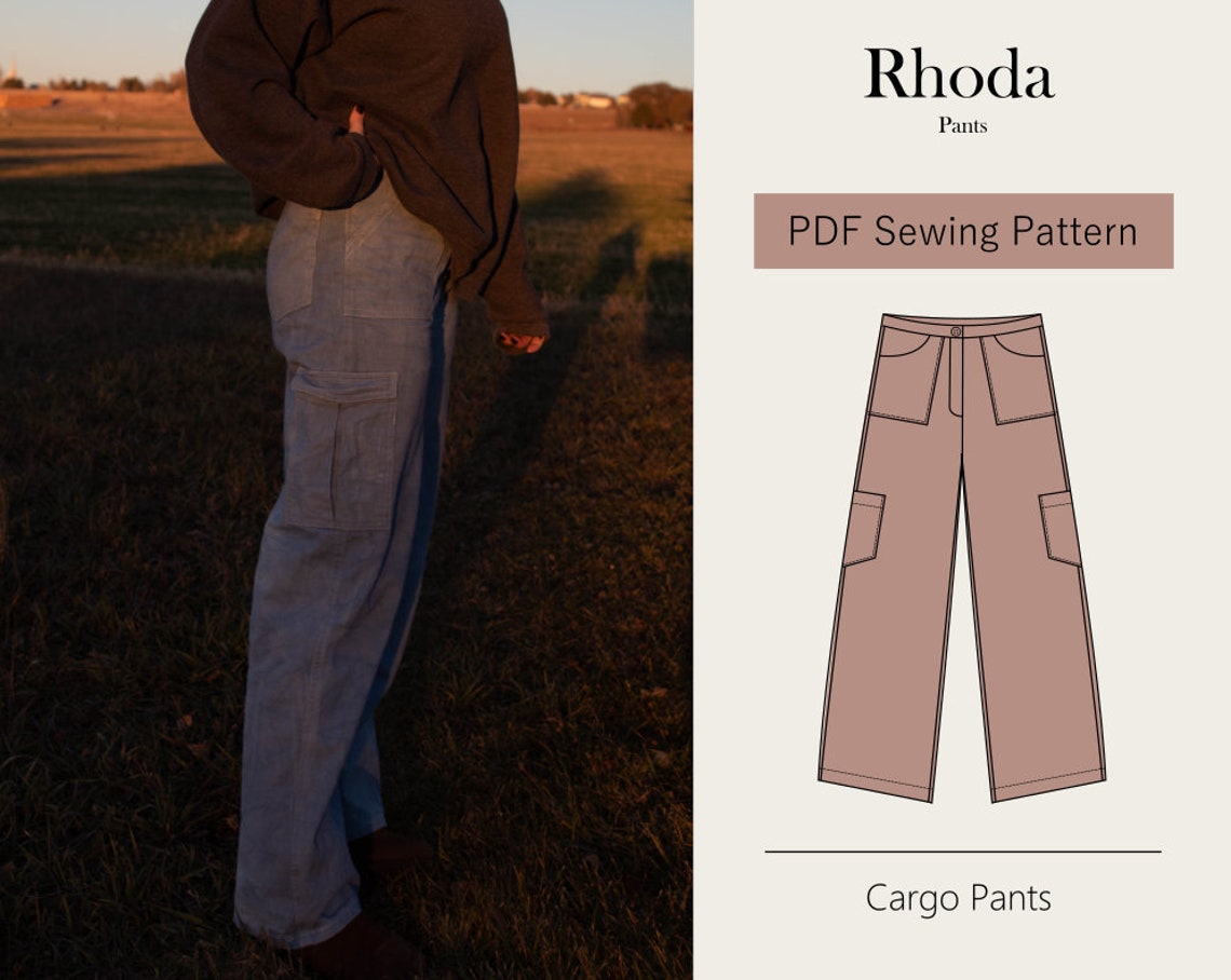 Cargo Pants Sewing Pattern Digital PDF Sewing Pattern US - Etsy