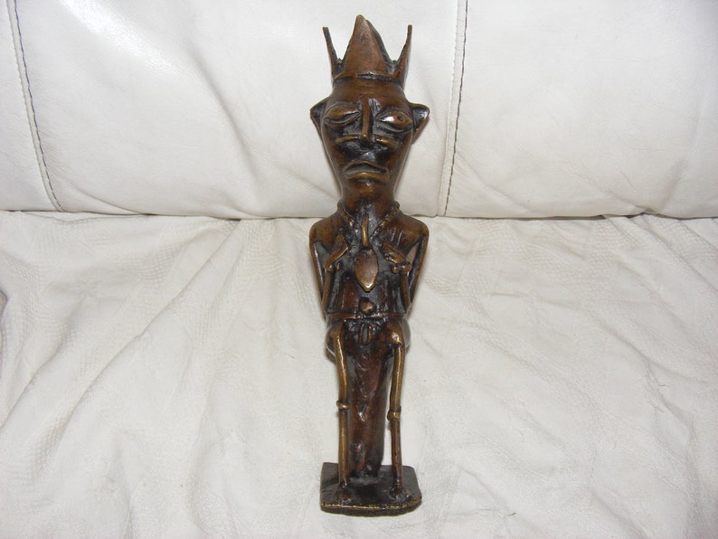 Antique African Bronze Statue Ethnographic - Etsy