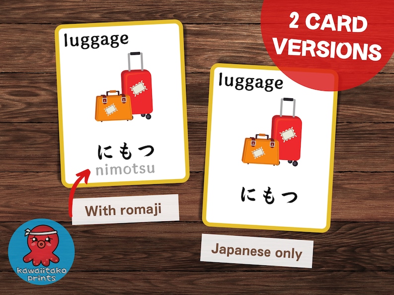 Japanese Travel Flashcards, Learn Japanese, Japan Vocabulary, Printable ...