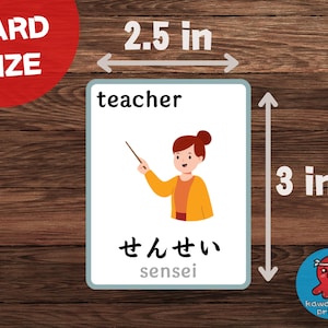 Japanese Flashcard Mega Bundle, Learn Japanese Words Starter Set, Japan ...