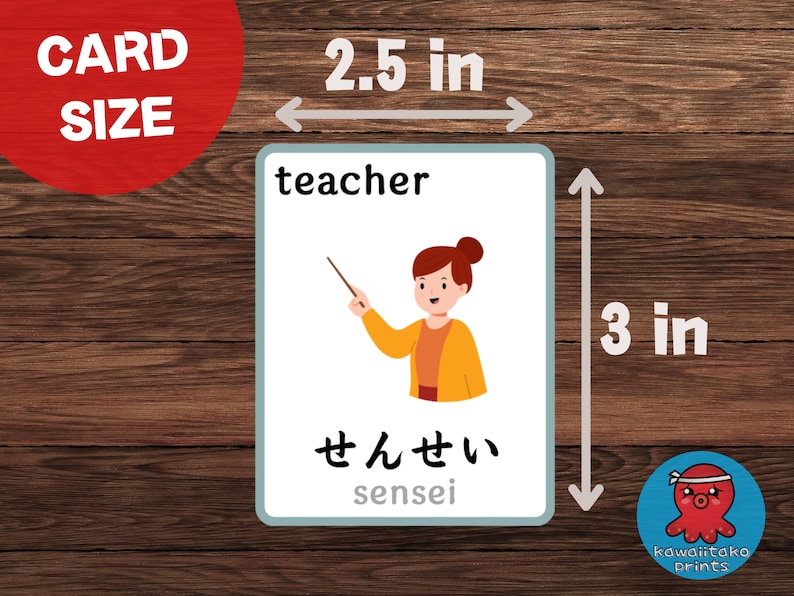 Japanese Flashcard Mega Bundle, Learn Japanese Words Starter Set, Japan ...