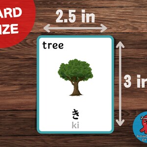 Japanese First Words Flashcards, Printable PDF Cards, Japanese Language ...
