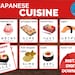 Japanese Food Flashcards, Printable Cuisine Cards, Instant Download ...