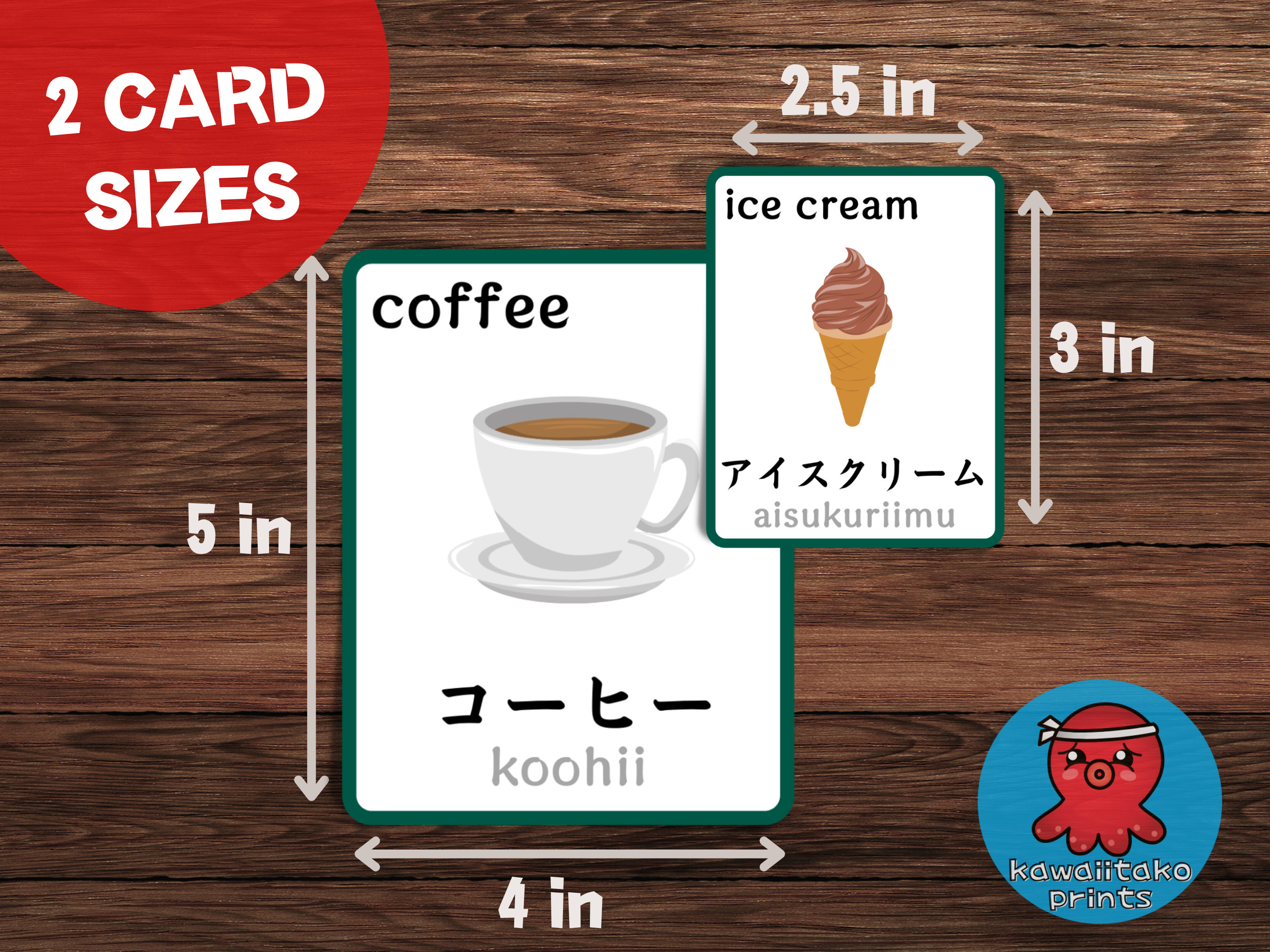 Japanese Food and Drink Flashcards, Japanese Printable Cards, Japanese ...