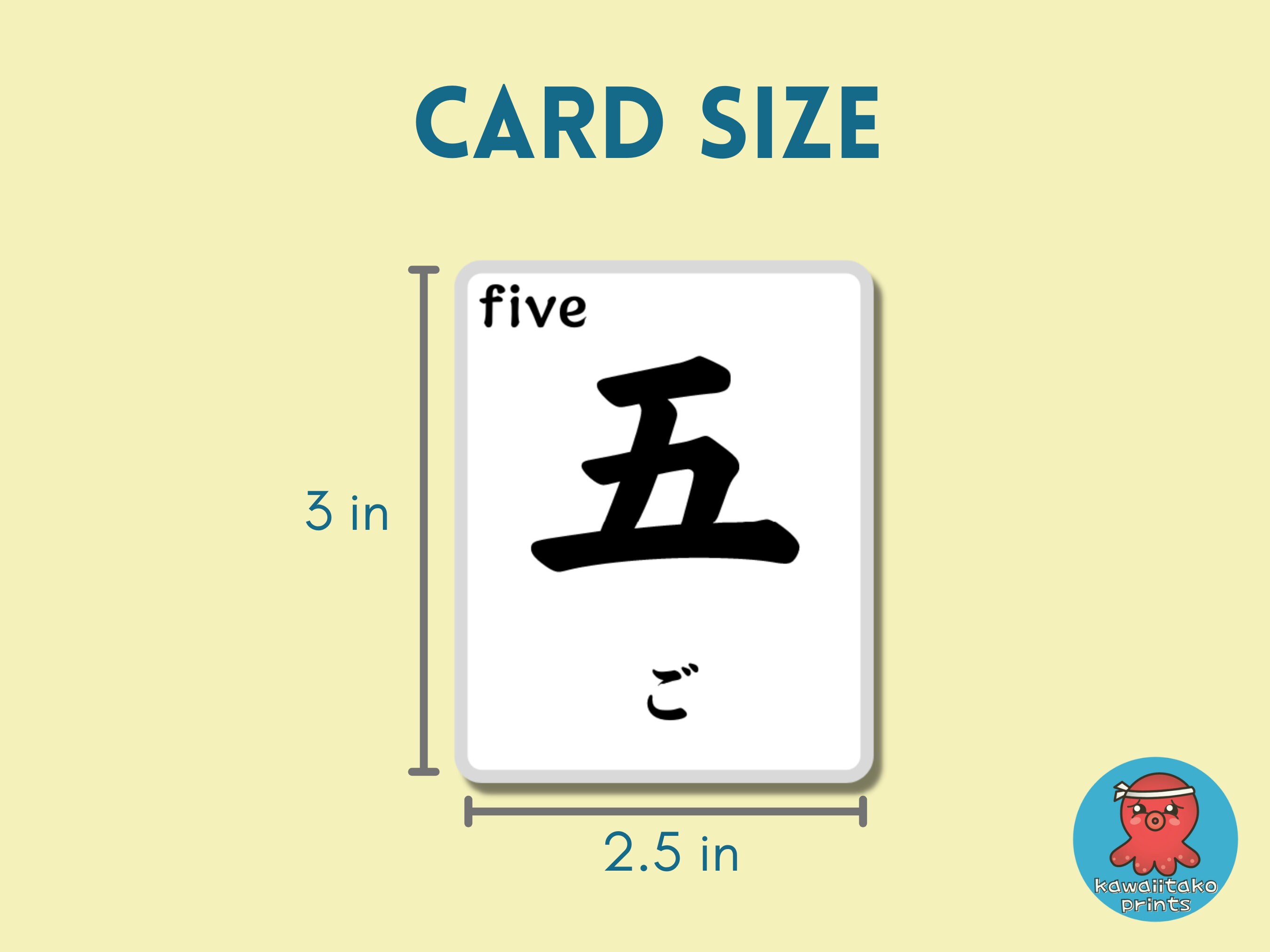 Japanese Kanji Number Flashcards, Japanese Printable Numbers, Japan ...