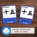Japanese Kanji Number Flashcards, Printable PDF Numbers, Instant ...