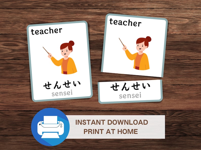 Japanese School Flashcards, Learn Japanese, Printable Japan Education ...