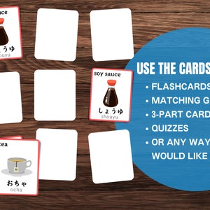 Japanese Flashcard Mega Bundle, Learn Japanese Words Starter Set, Japan ...