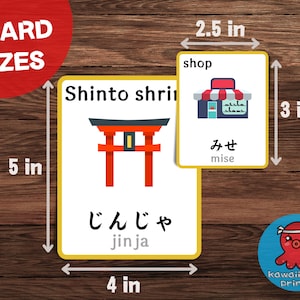 Japanese Travel Flashcards, Learn Japanese, Japan Vocabulary, Printable ...