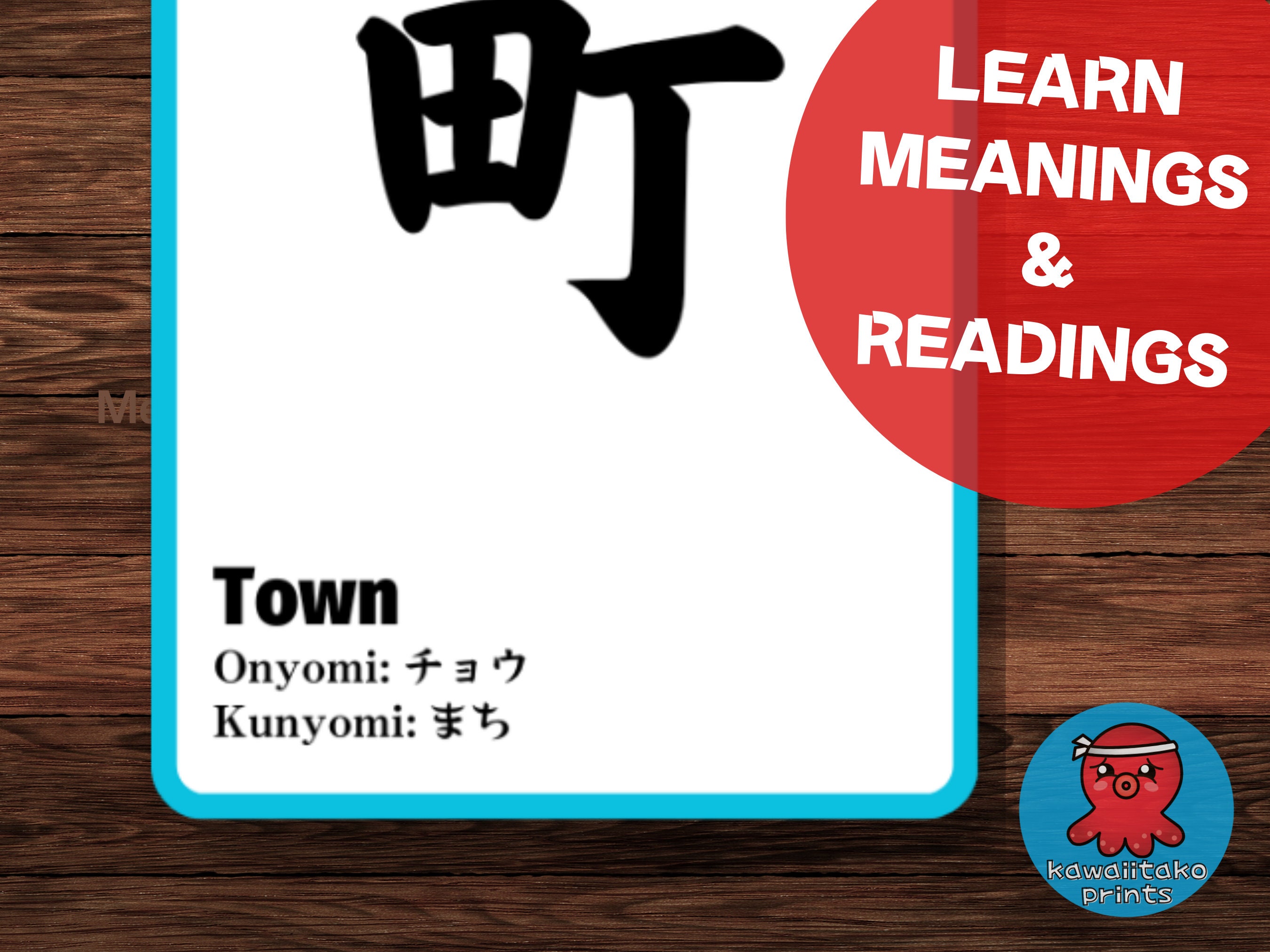 Japanese Kanji Grade 1 Flashcards, First 80 Characters Cards Printable ...