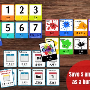 Beginner Japanese Flashcard Set Learn Japanese Starter | Etsy