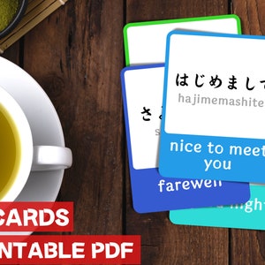Japanese Greetings and Expressions Flashcards, Learn Japanese, Japan ...