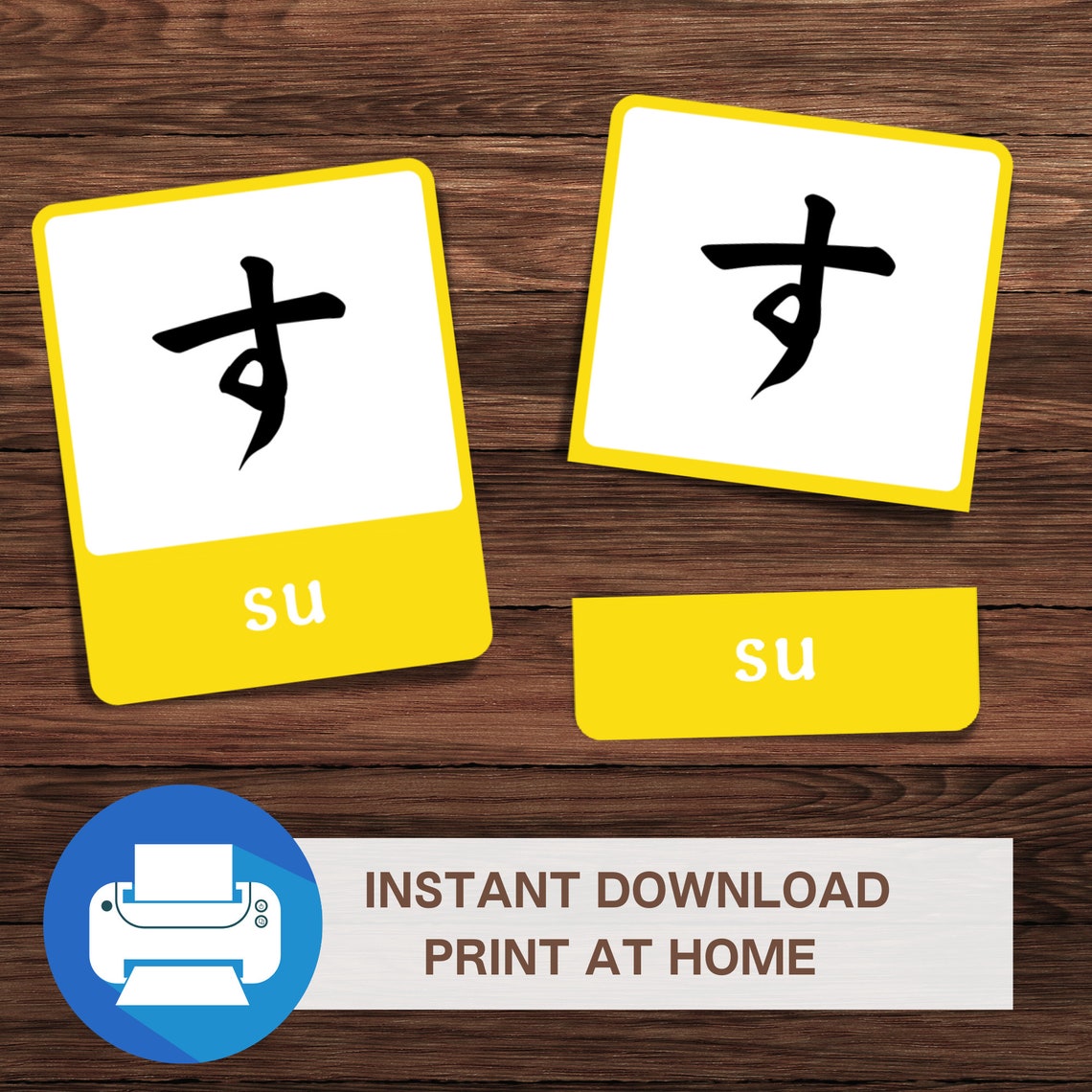 Japanese Hiragana Flashcards, Japanese Language Learning, Printable PDF ...